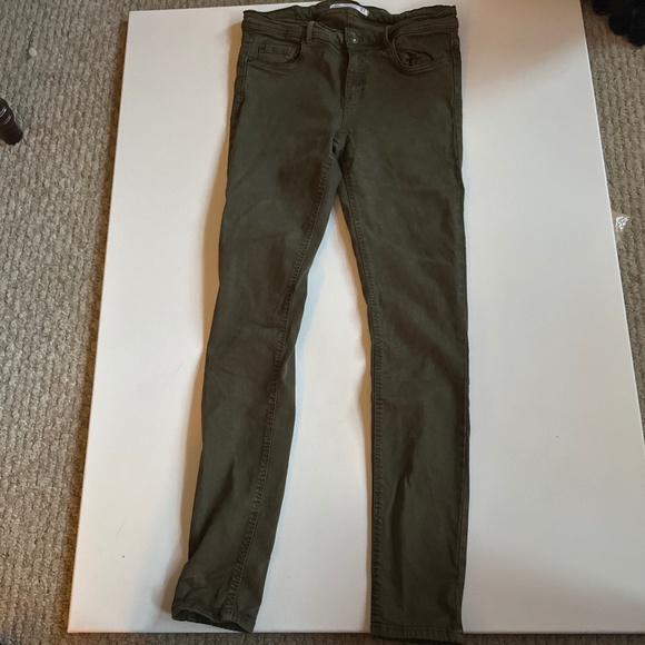 Zara | Jeans | Army Green Jeans | Poshmark